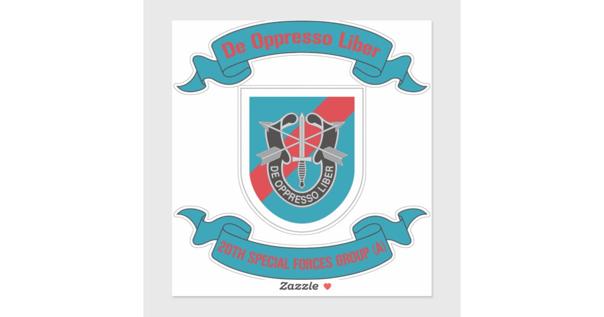 20th Special Forces Group (Airborne) 20th SFG Sticker | Zazzle