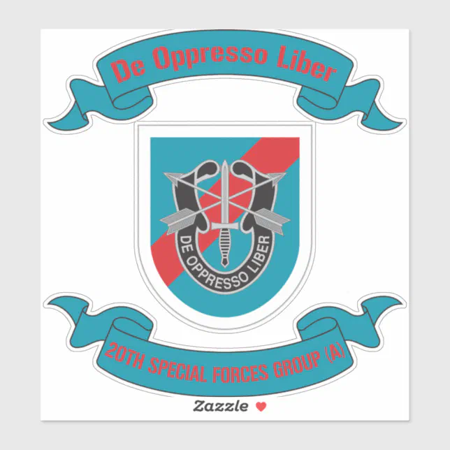 20th Special Forces Group (Airborne) 20th SFG Sticker | Zazzle