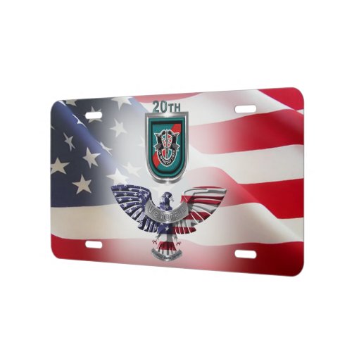 20th Special Forces Group (Airborne) License Plate | Zazzle