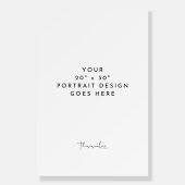 20x30" Foam Core Sign Template | Zazzle