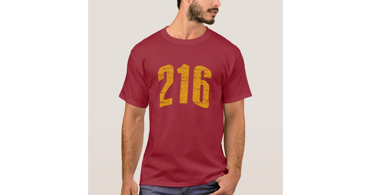 216 (Area Code) T-shirt | Zazzle