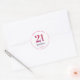 21 and Fabulous 21st Birthday Classic Round Sticker | Zazzle