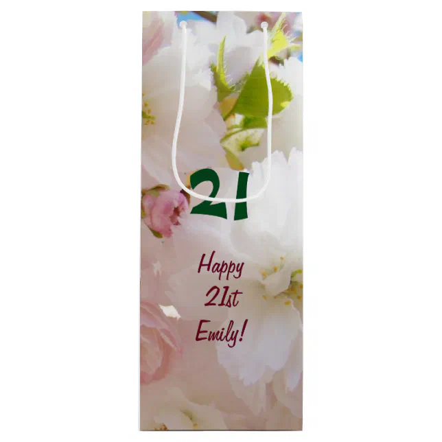 21 gift bags Happy 21st Birthday Birthdays custom | Zazzle