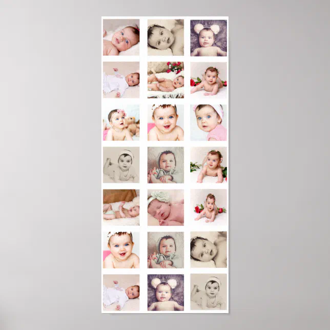 21 Photo Collage Custom Personalized Poster | Zazzle