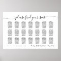 21 Tables Modern Find Your Seat Seating Chart | Zazzle