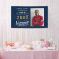 21st Birthday Born 2002 Legend Blue Gold Photo Banner | Zazzle