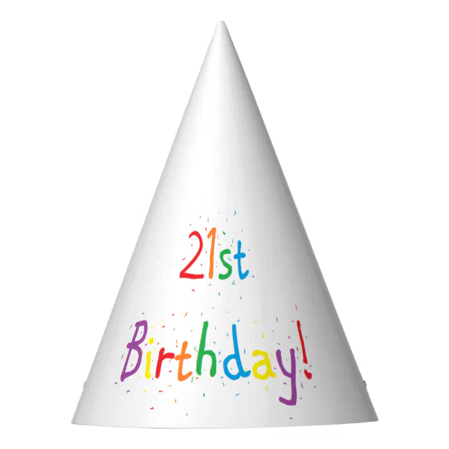"21st Birthday" Party Hats | Zazzle