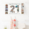 21st Birthday Party Number 21 Photo Collage Banner | Zazzle