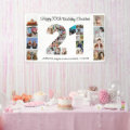 21st Birthday Party Number 21 Photo Collage Banner | Zazzle