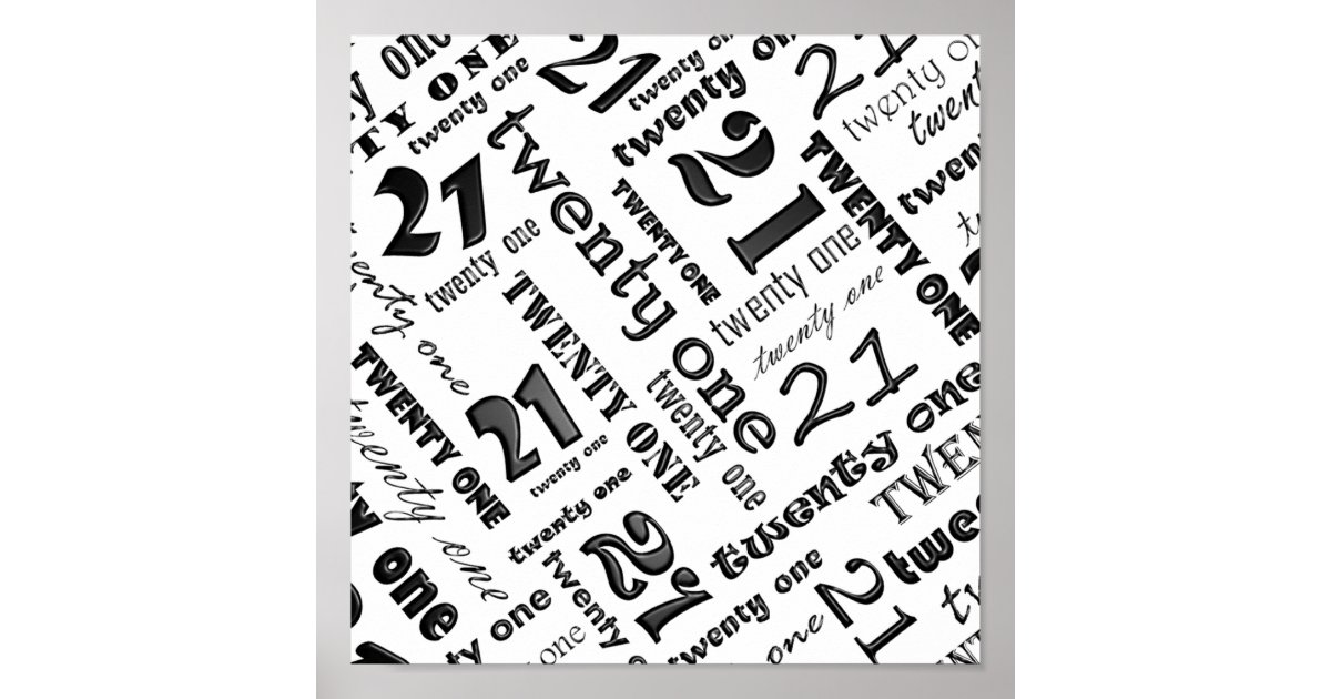 21st Birthday Party Poster | Zazzle