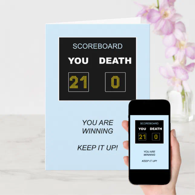 21st Birthday Scoreboard Card | Zazzle