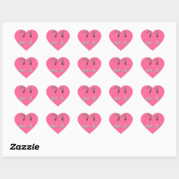 21st Birthday Silver | Number 21 Heart Sticker | Zazzle