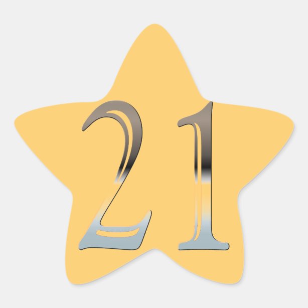 Number 21 Stickers | Zazzle