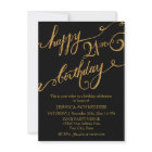 21st, Twenty First Birthday Party Celebration Invitation | Zazzle