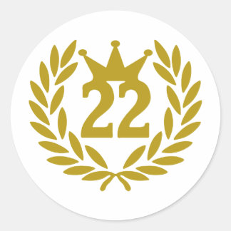 Number 22 Stickers | Zazzle
