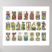 22 Tarot Cards Fortune Teller Poster | Zazzle
