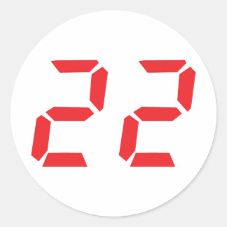 Number 22 Stickers | Zazzle