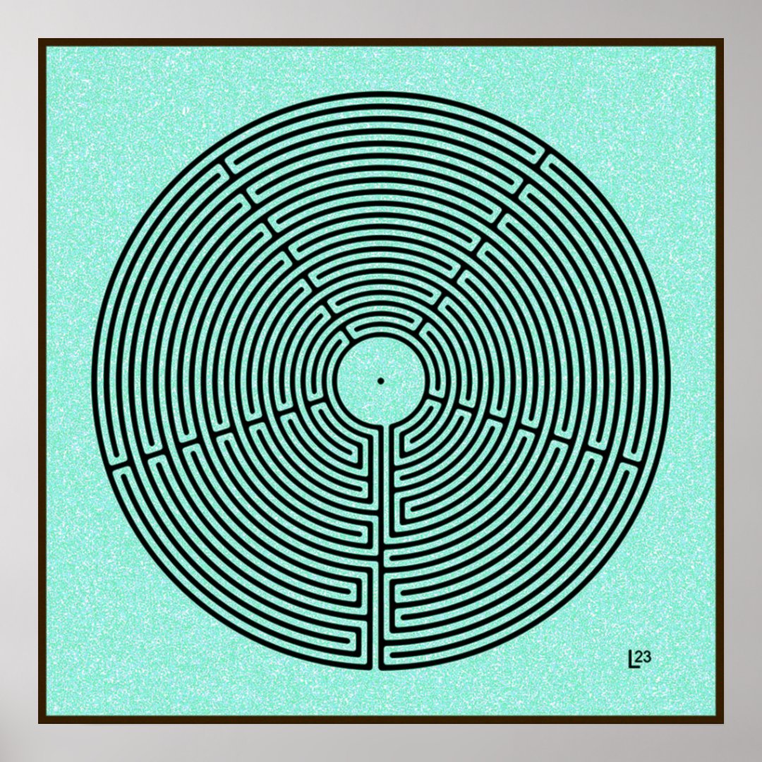 23 Circuit Labyrinth Poster | Zazzle