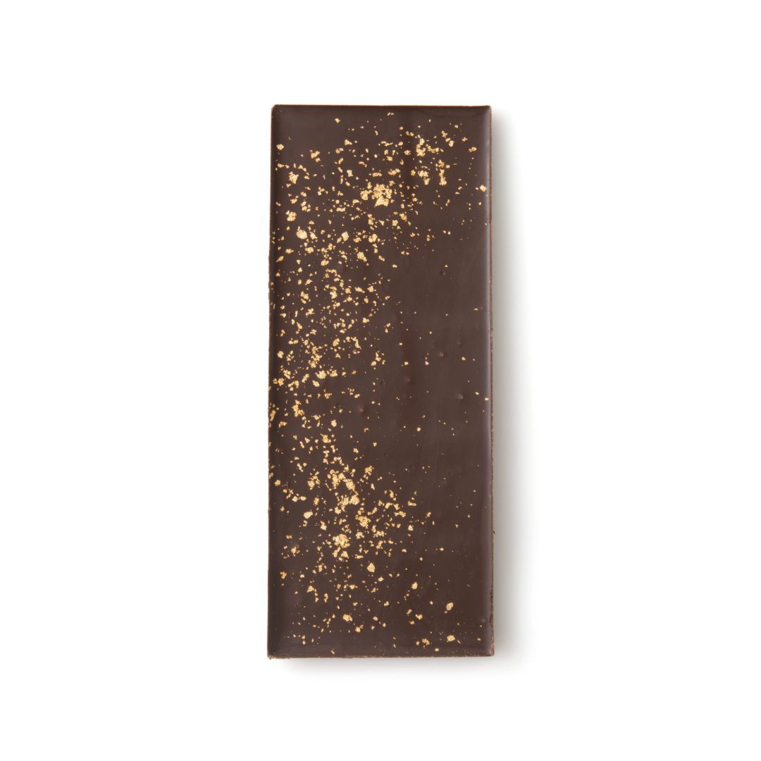 23 Karat Gold Flake Chocomize Dark Chocolate Bar | Zazzle
