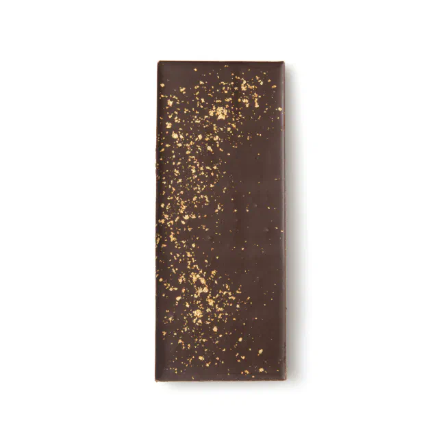 23 Karat Gold Flake Chocomize Dark Chocolate Bar | Zazzle