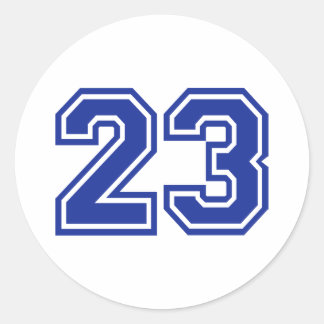 Number 23 Stickers | Zazzle