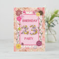 23rd birthday party invitation with floral frame | Zazzle