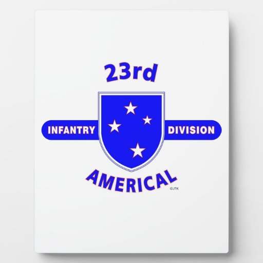 23RD INFANTRY DIVISION "AMERICAL" PRODUCTS PLAQUE | Zazzle