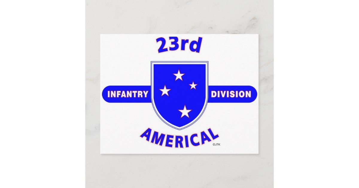 23RD INFANTRY DIVISION "AMERICAL" PRODUCTS POSTCARD | Zazzle