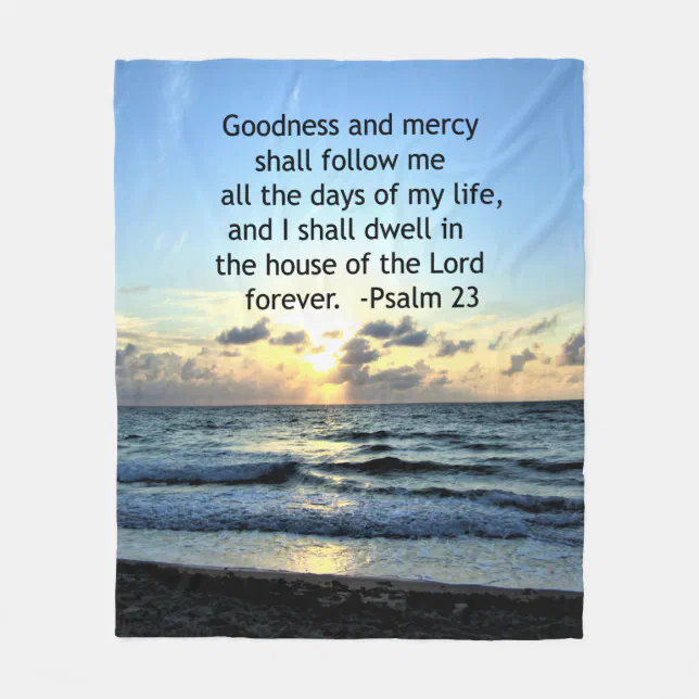 23RD PSALM SUNRISE PHOTO DESIGN FLEECE BLANKET | Zazzle