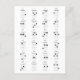 24 Common Ukulele Chords Chart - Uke Cheat Sheet P Postcard | Zazzle