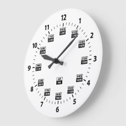 24 Hour Military Style Time Clock | Zazzle