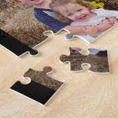 24 Photo Template Collage with Custom Text Jigsaw Puzzle | Zazzle
