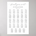 24 Tables Simple Find Your Seat Seating Chart | Zazzle