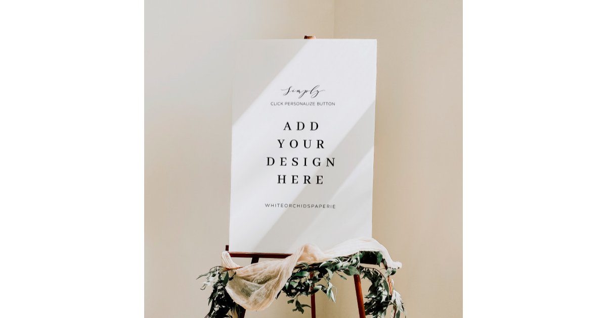 24"x36" Wedding Sign, Welcome Sign Printing | Zazzle