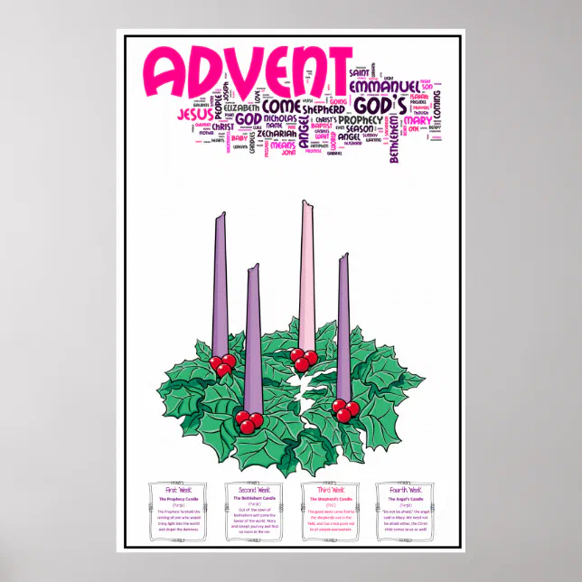 24" x 36" Advent Poster | Zazzle