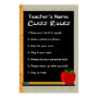 24 x 36 Class Rules Customizable Poster | Zazzle