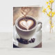 24th Anniversary Coffee With Heart Card | Zazzle