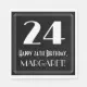 24th Birthday ~ Art Deco Inspired Look "24", Name Napkins | Zazzle