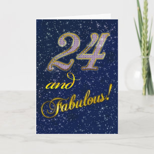 24th Birthday Cards | Zazzle