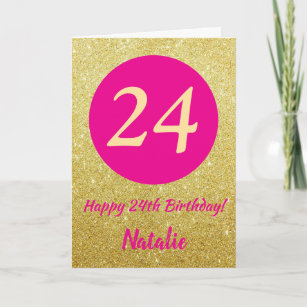 24th Birthday Cards | Zazzle