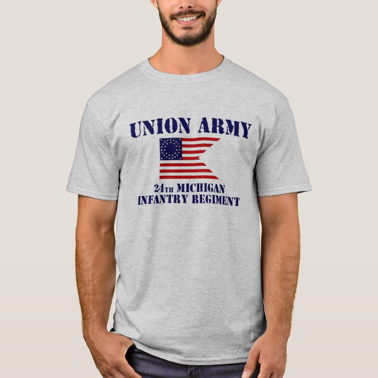 24th Michigan Infantry Regiment, Civil War Shirt | Zazzle