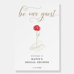 24X36 Beauty and the Beast Welcome Sign | Zazzle