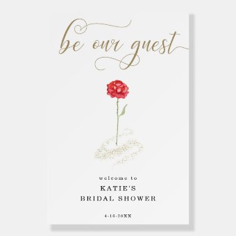 24X36 Beauty and the Beast Welcome Sign | Zazzle