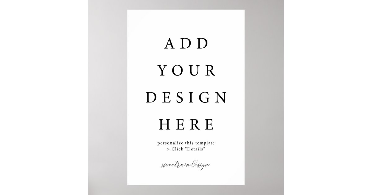 24x36" Vertical/Portrait Poster Sign | Zazzle