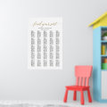 25 Table 250 Guests Large Wedding Seating Chart | Zazzle