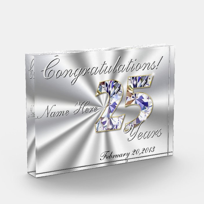 25 Year Congratulations Award | Zazzle.com