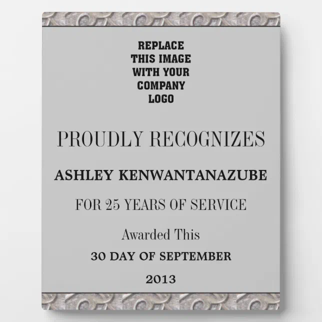 25 Years of Service Plaque | Zazzle