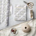 25th Anniversary editable Silver Rose Wrapping Paper | Zazzle