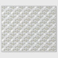 25th Anniversary editable Silver Rose Wrapping Paper | Zazzle