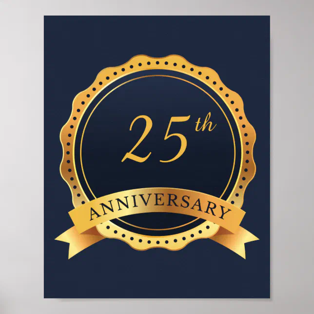 25th anniversary golden edition poster | Zazzle